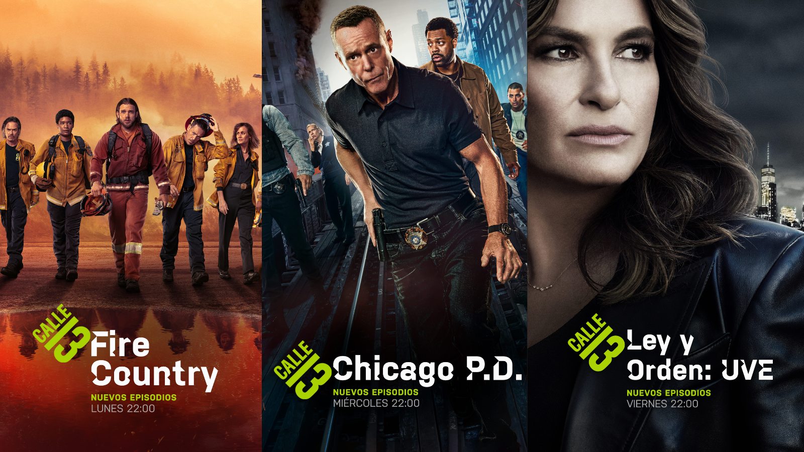 LLENA TU SEMANA DE ACCIÓN CON FIRE COUNTRY, LEY Y ORDEN T26 Y CHICAGO P.D. T12 | Calle 13